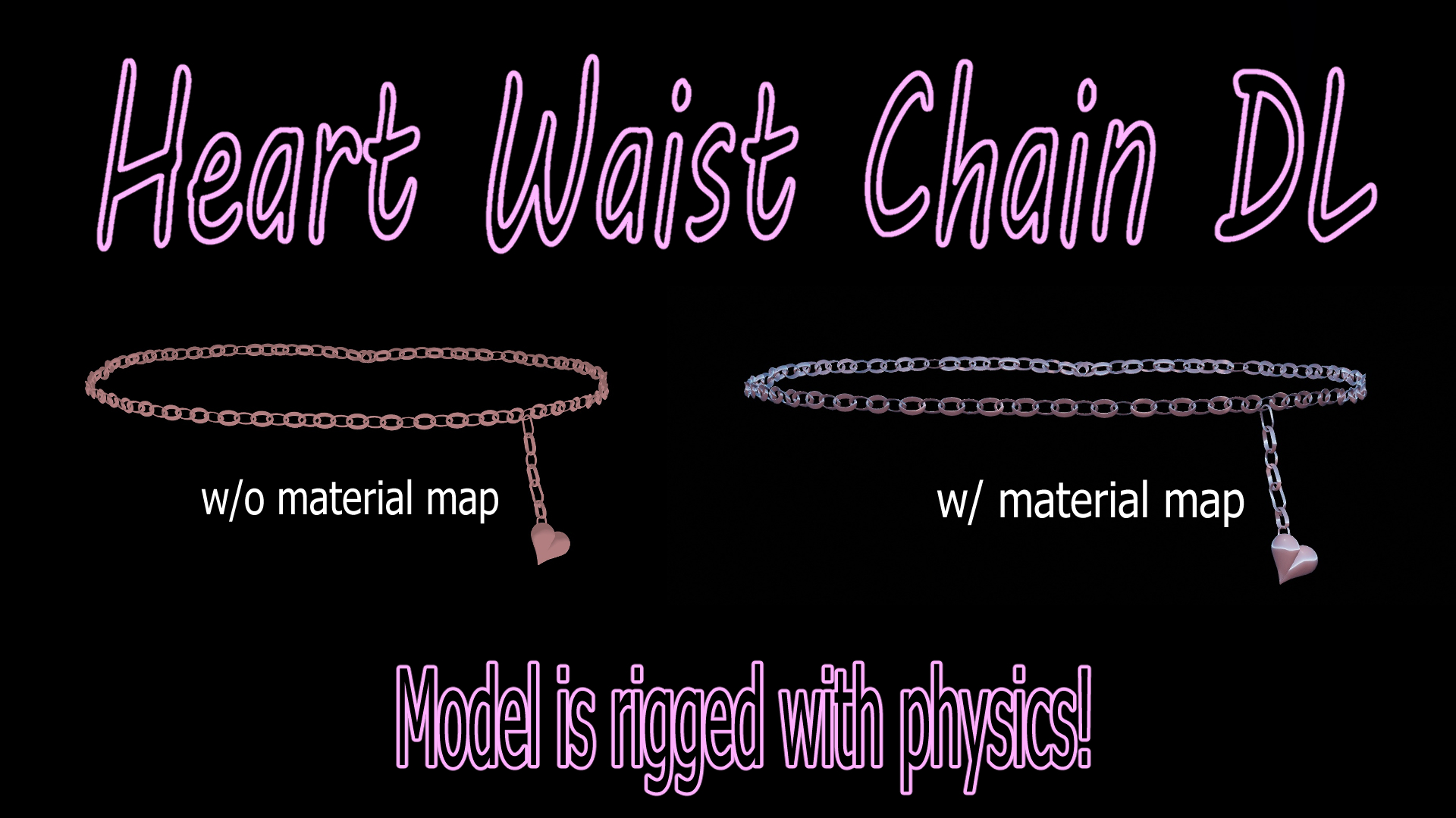 MMD Heart Waist Chain DL by razzlu on DeviantArt