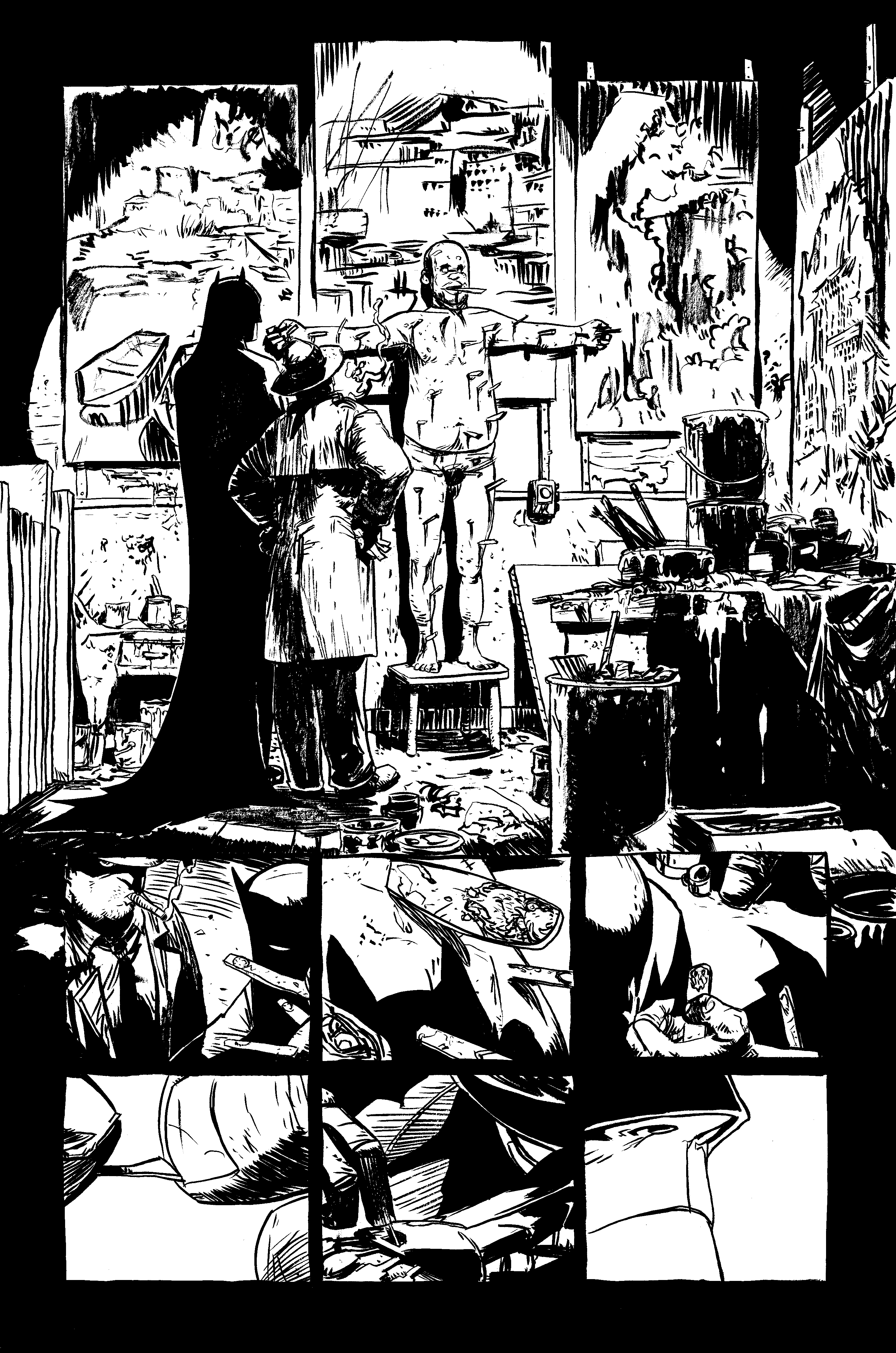 Batman page inking practice by jampura on DeviantArt