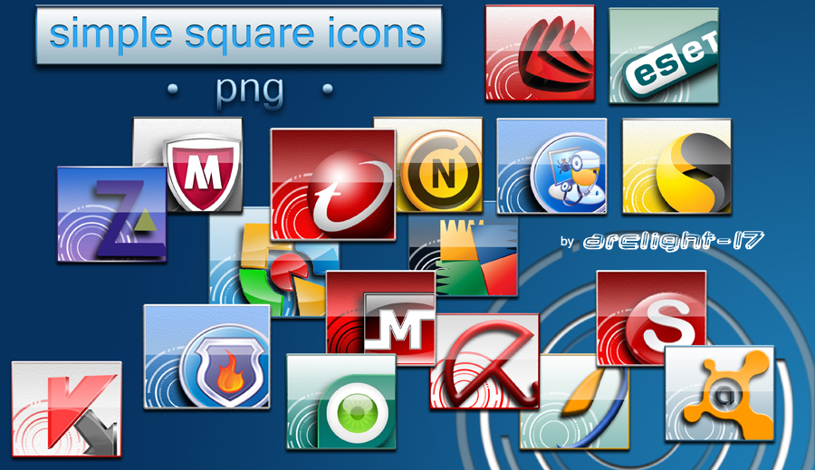 Simple Square Icons Antivirus by Arclight-17 on DeviantArt