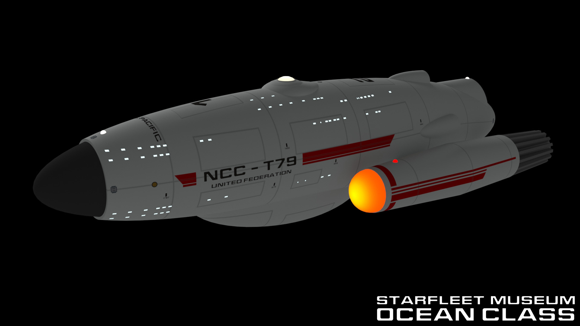 Starfleet Ocean Class Model Mesh Download by TrekkieOrbiter on DeviantArt