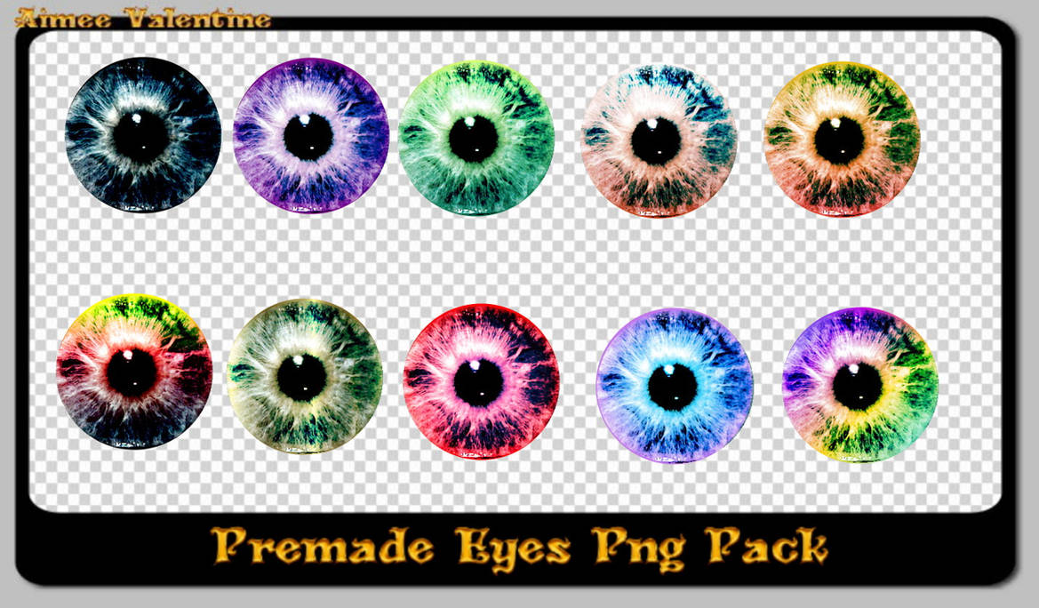 Premade Pack Of Png Eyes by LadyValsArt1983 on DeviantArt