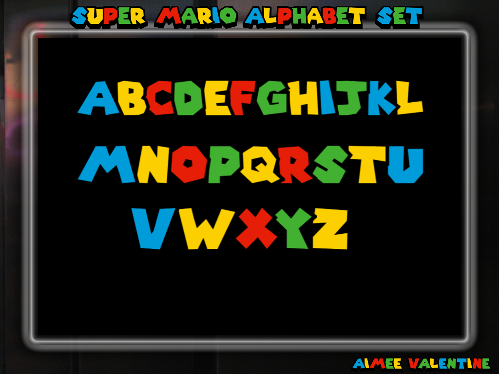 Super Mario Bros Alphabet by LadyValsArt1983 on DeviantArt