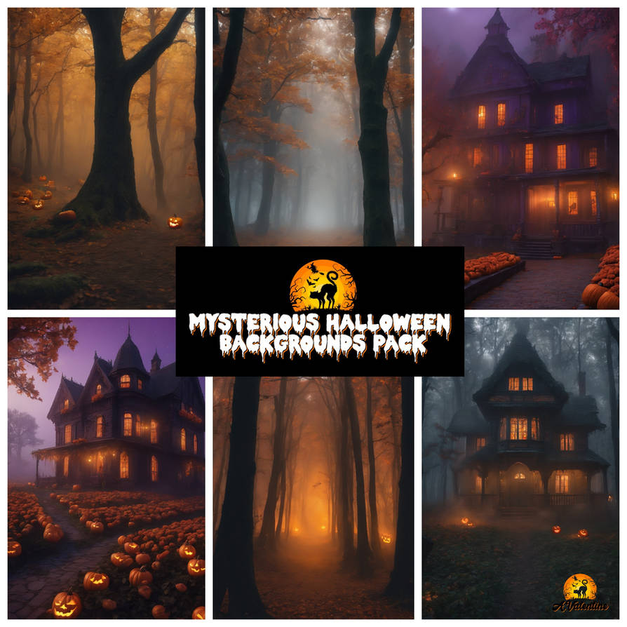 (Mysterious Halloween Backgrounds Pack) by LadyValsArt1983 on DeviantArt