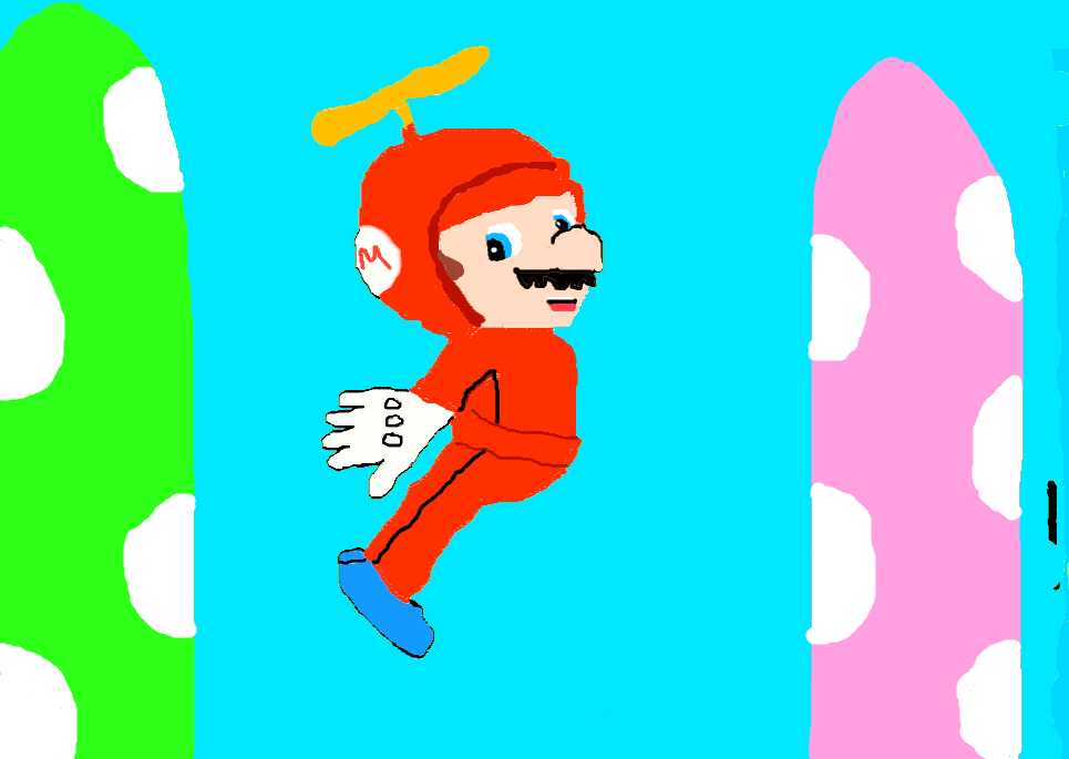 Super Mario flying by juniormasala on DeviantArt