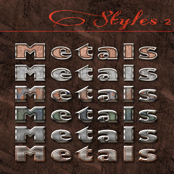 6 Metals pack 2 by MrsLavender on DeviantArt