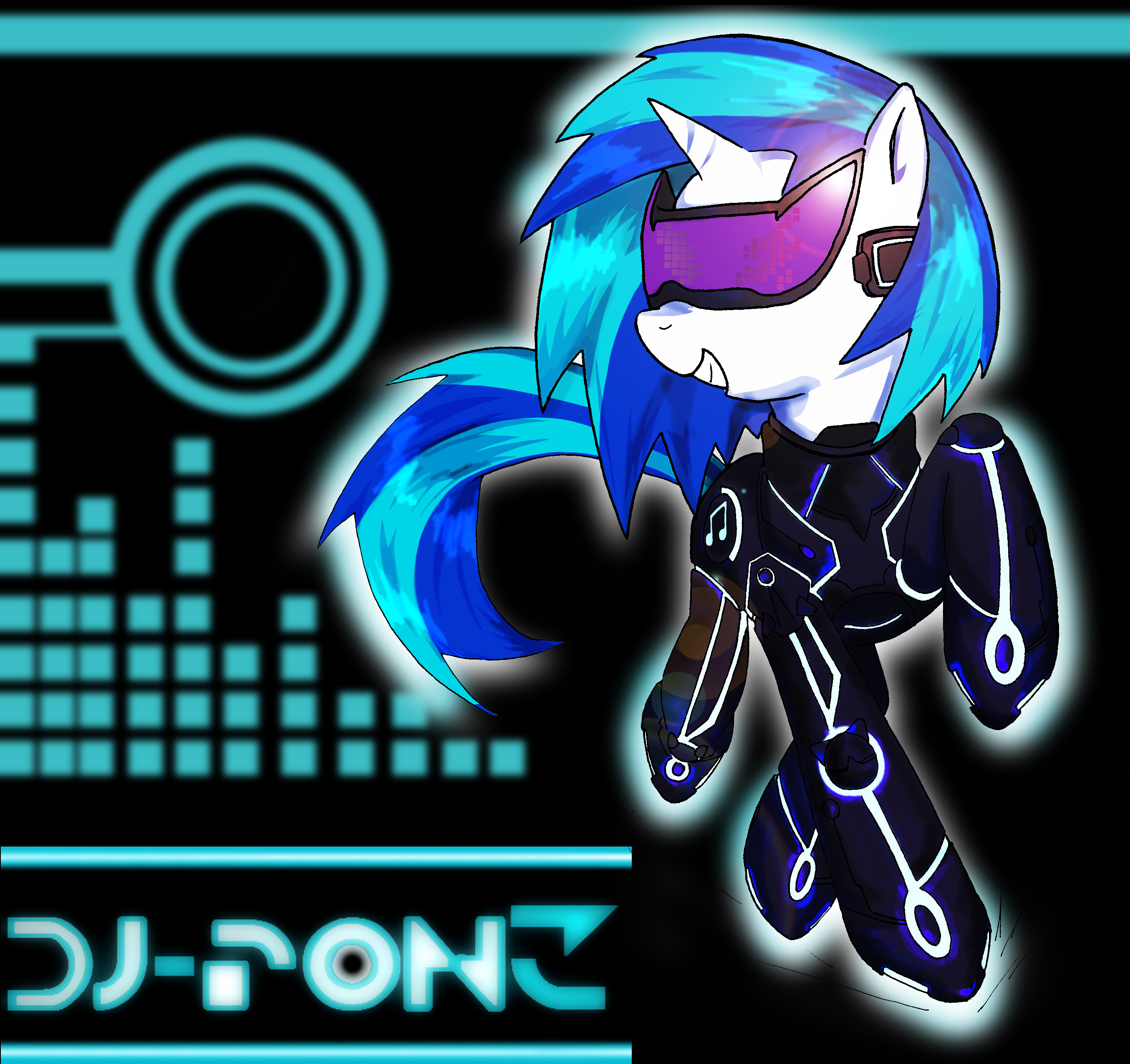 Tron DJ-Pon3 by VittleVoom on DeviantArt