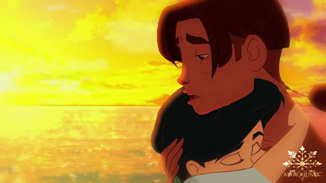 Hugging under the sunset by magico20 on DeviantArt