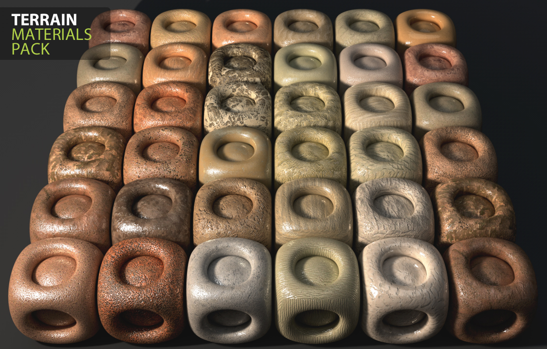 Terrain materials pack C4D by Walan4ik on DeviantArt