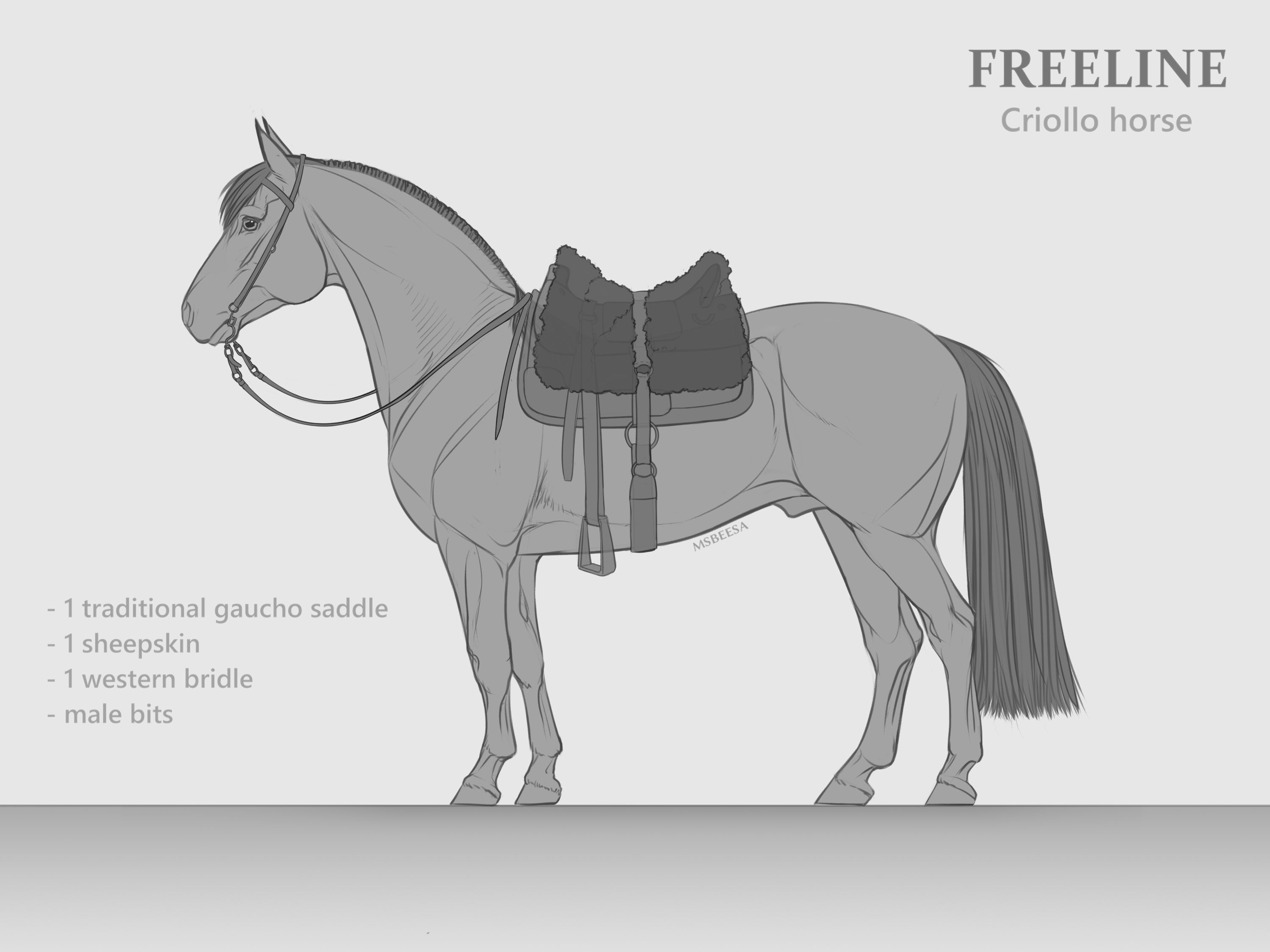 [F2U] Criollo horse base by MsBeesa on DeviantArt