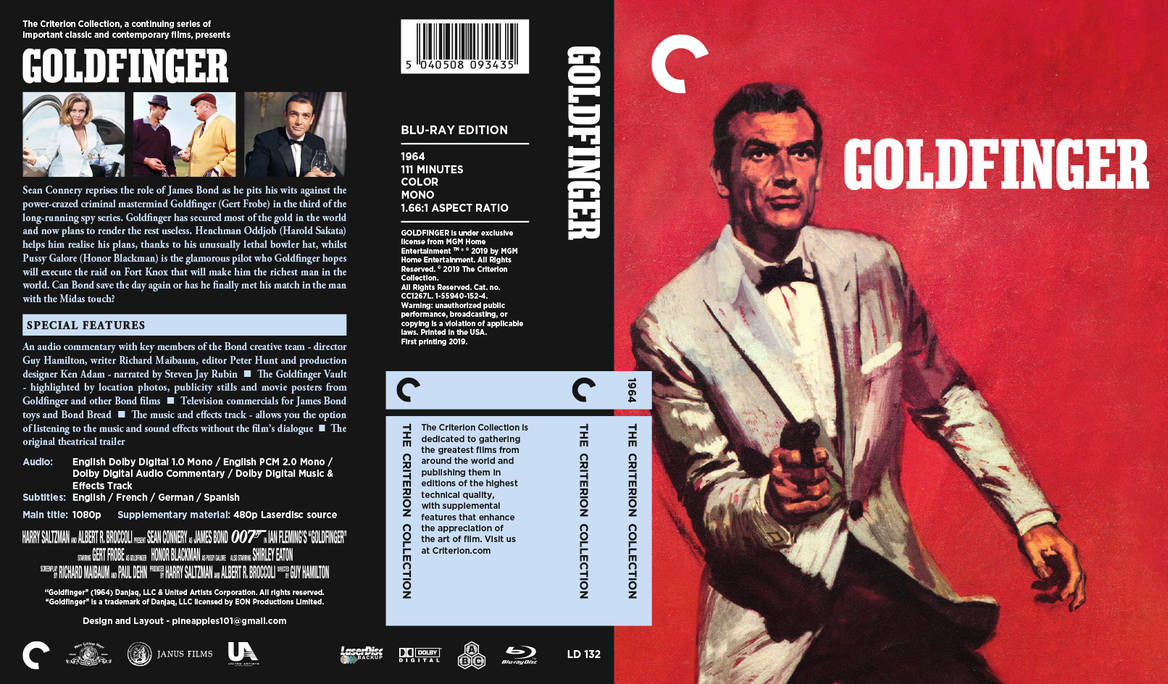 Goldfinger - Criterion Collection Artwork by Pineapples101 on DeviantArt