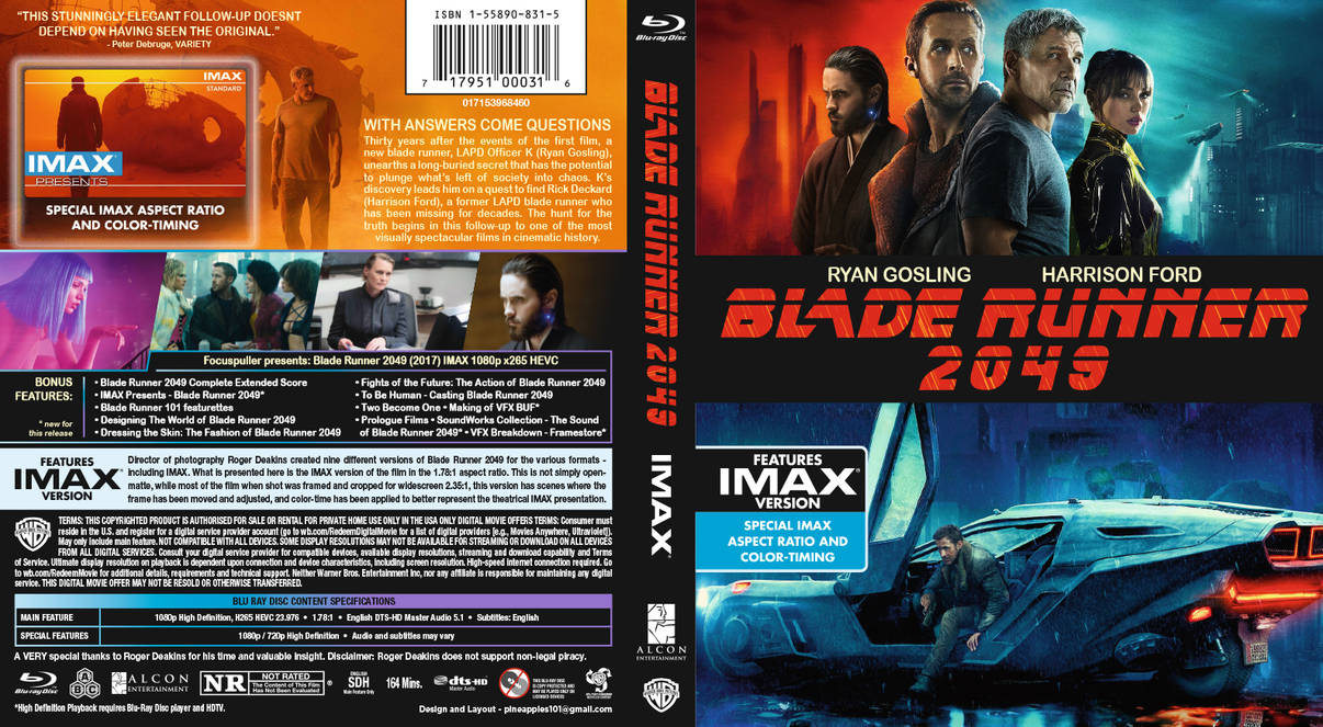 Blade Runner 2049 IMAX Blu Ray Artwork by Pineapples101 on DeviantArt Blade Runner 2049 IMAX Blu Ray Artwork by Pineapples101 on DeviantArt
