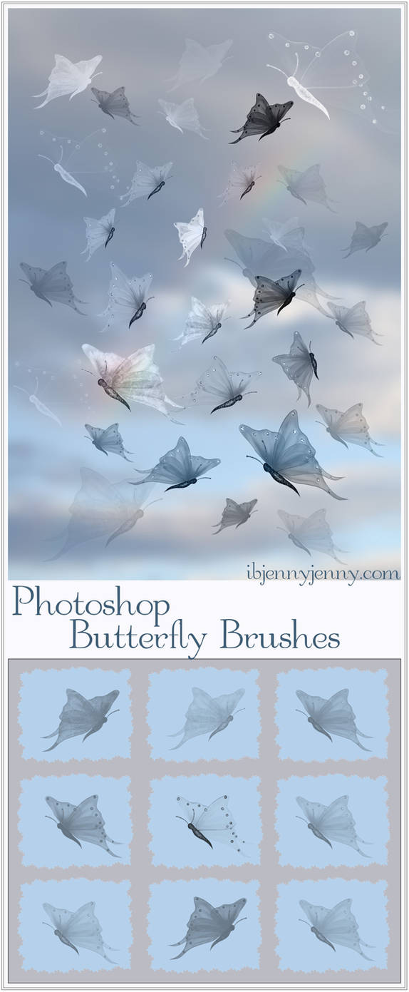 Free Photoshop Butterfly brushes by ibjennyjenny on DeviantArt