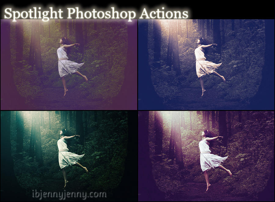 Spotlight Photoshop Actions by ibjennyjenny on DeviantArt