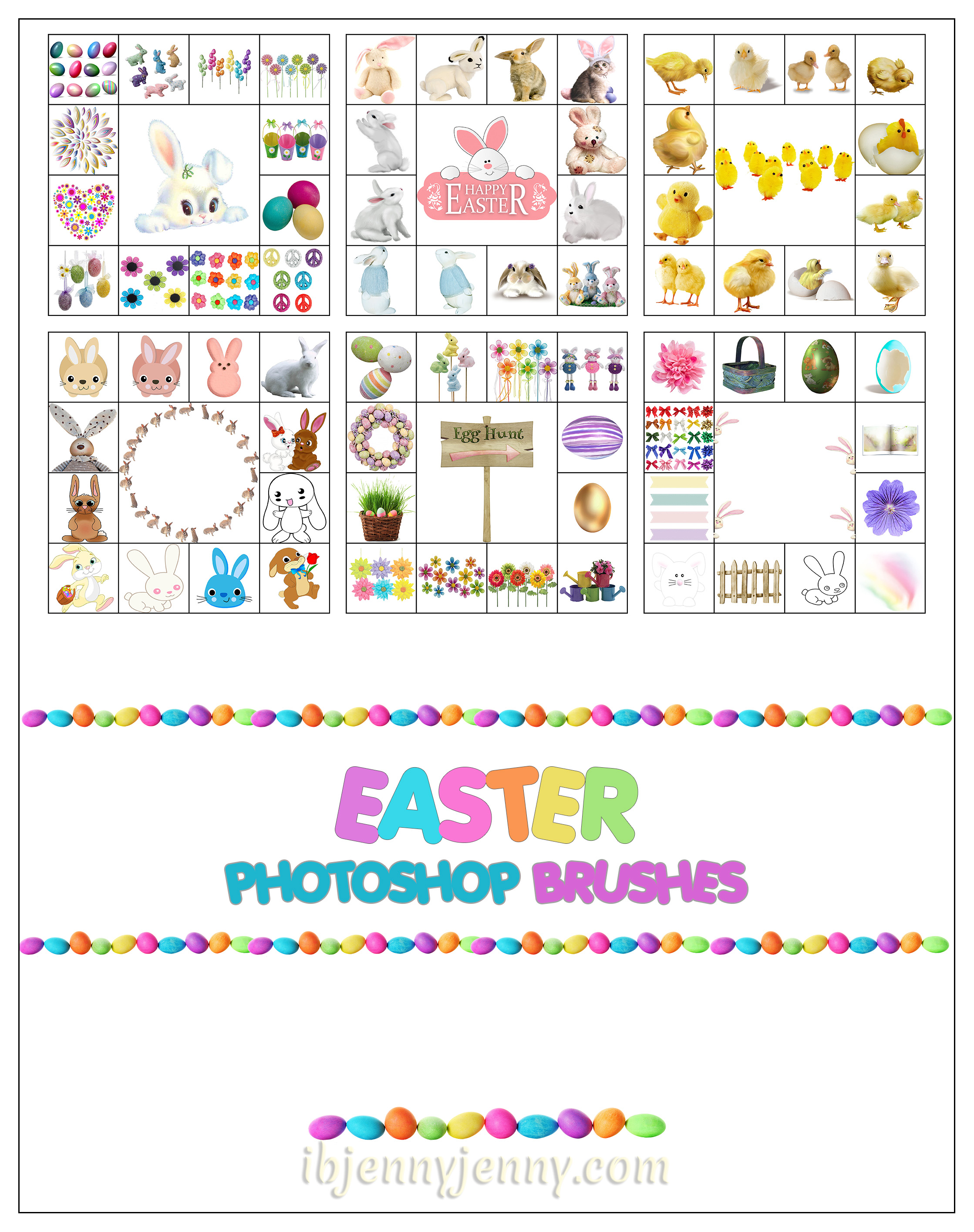 Free Easter Photoshop Brushes by ibjennyjenny on DeviantArt