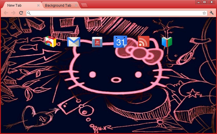 Hello Kitty chrome theme by pinkkittyghurle on DeviantArt
