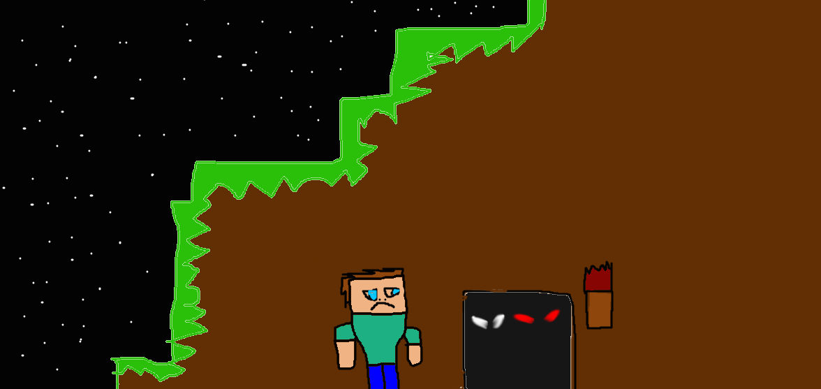 Steve,Herobrine,and Entity 303 by CurlyBear808 on DeviantArt