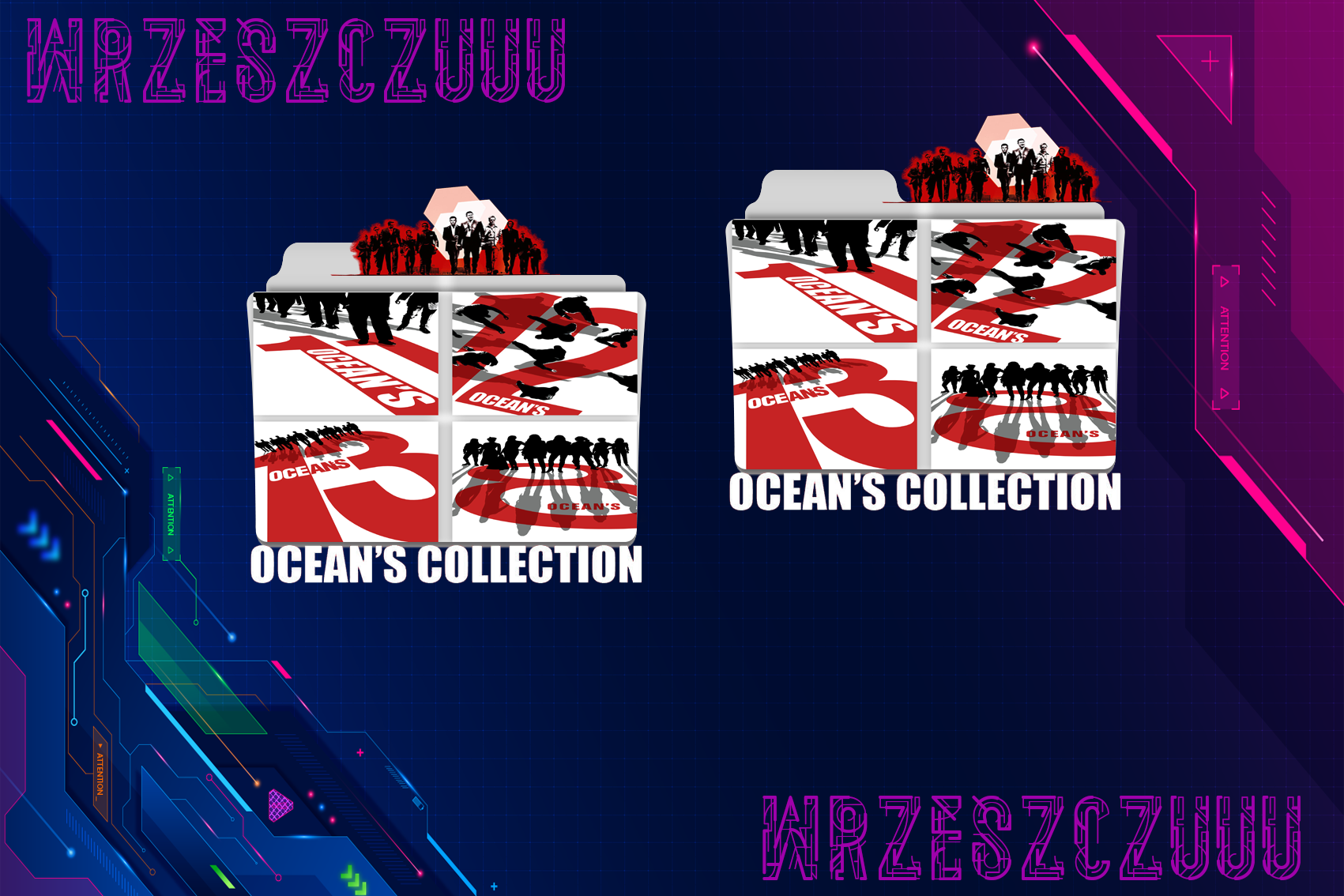 Ocean's Collection folder icon by Wrzeszczuuu on DeviantArt