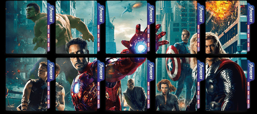 Avengers 1 sequential collage folder icon by zenoasis on DeviantArt