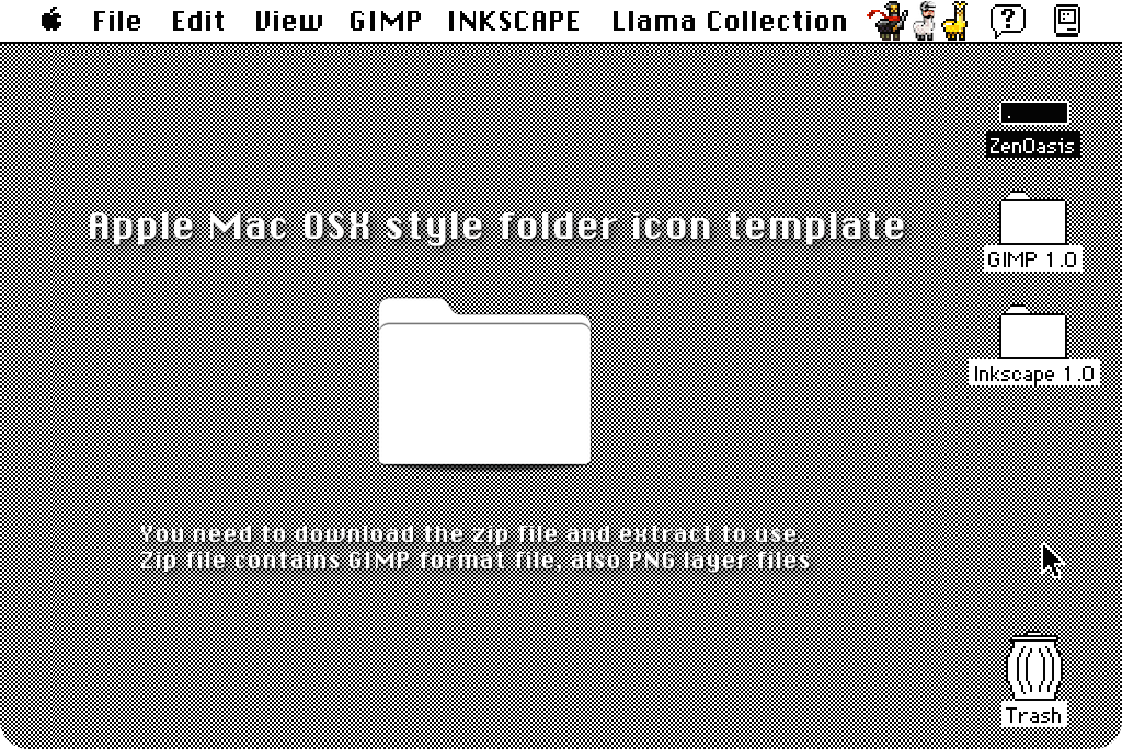 Apple Mac OSX Style folder icon template by zenoasis on DeviantArt