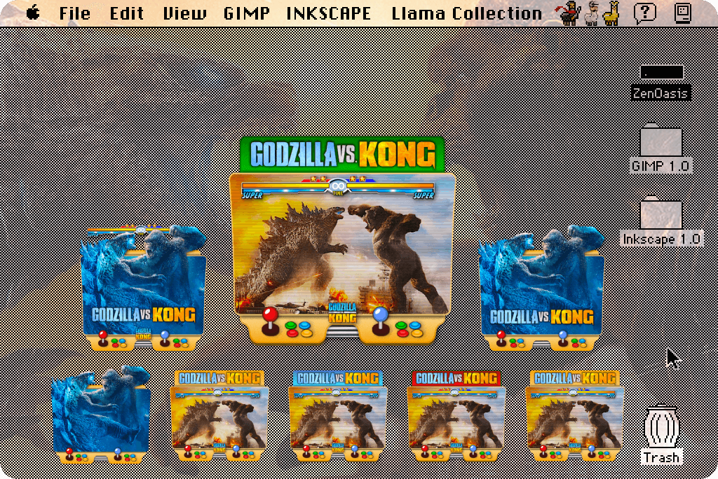 Godzilla Vs Kong Arcade Machine Style Folder Icon by zenoasis on DeviantArt
