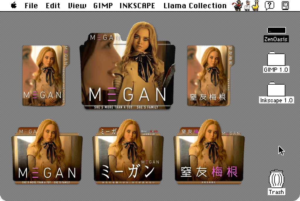 M3GAN MEGAN movie folder icon pack by zenoasis on DeviantArt