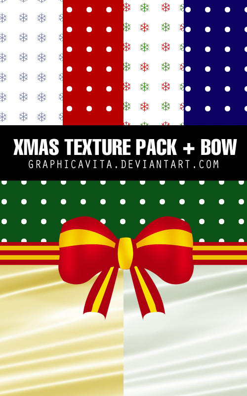 Xmas Texture Pack + Bow by graphicavita on DeviantArt