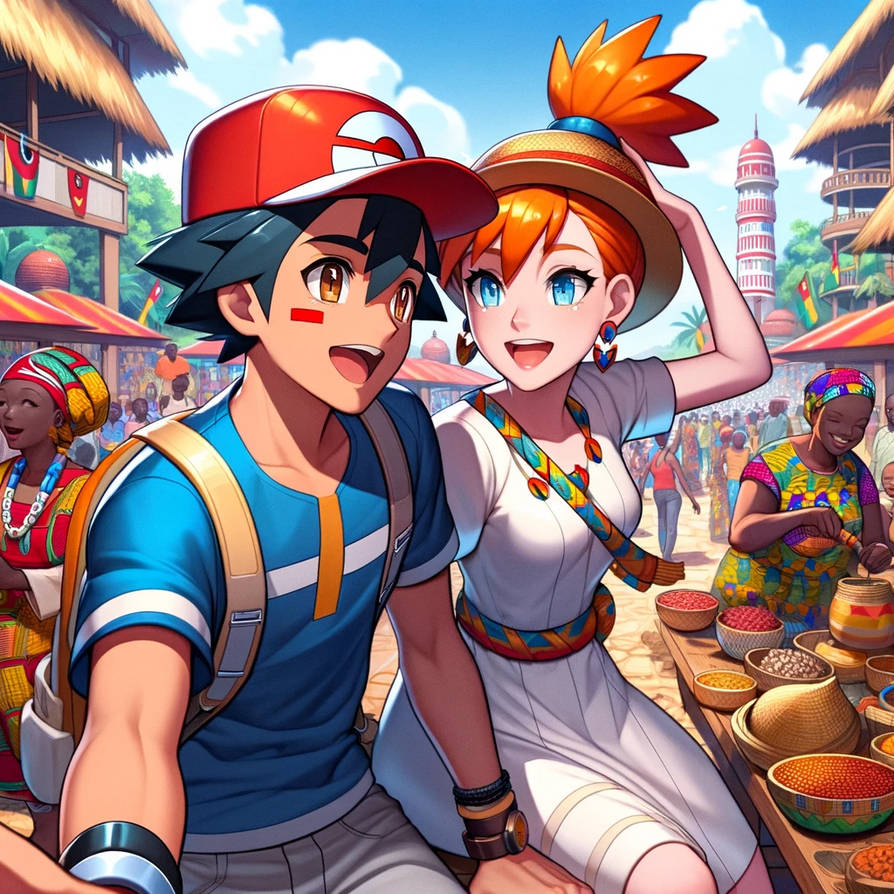 Ash and Misty Visit Togo by Maruku24 on DeviantArt