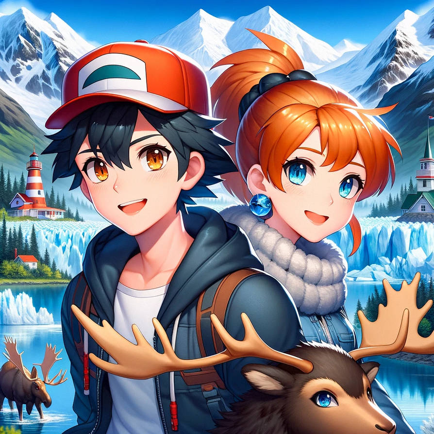 Ash and Misty Visit Alaska by Maruku24 on DeviantArt