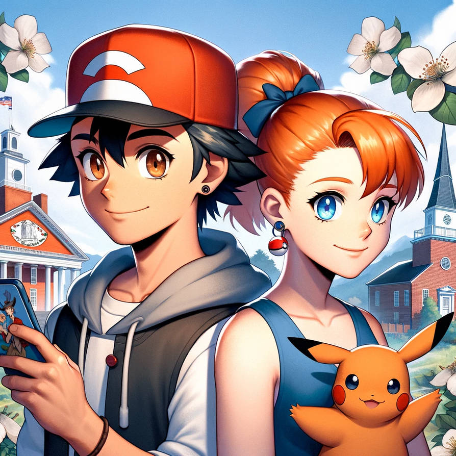 Ash and Misty Visit Virginia by Maruku24 on DeviantArt