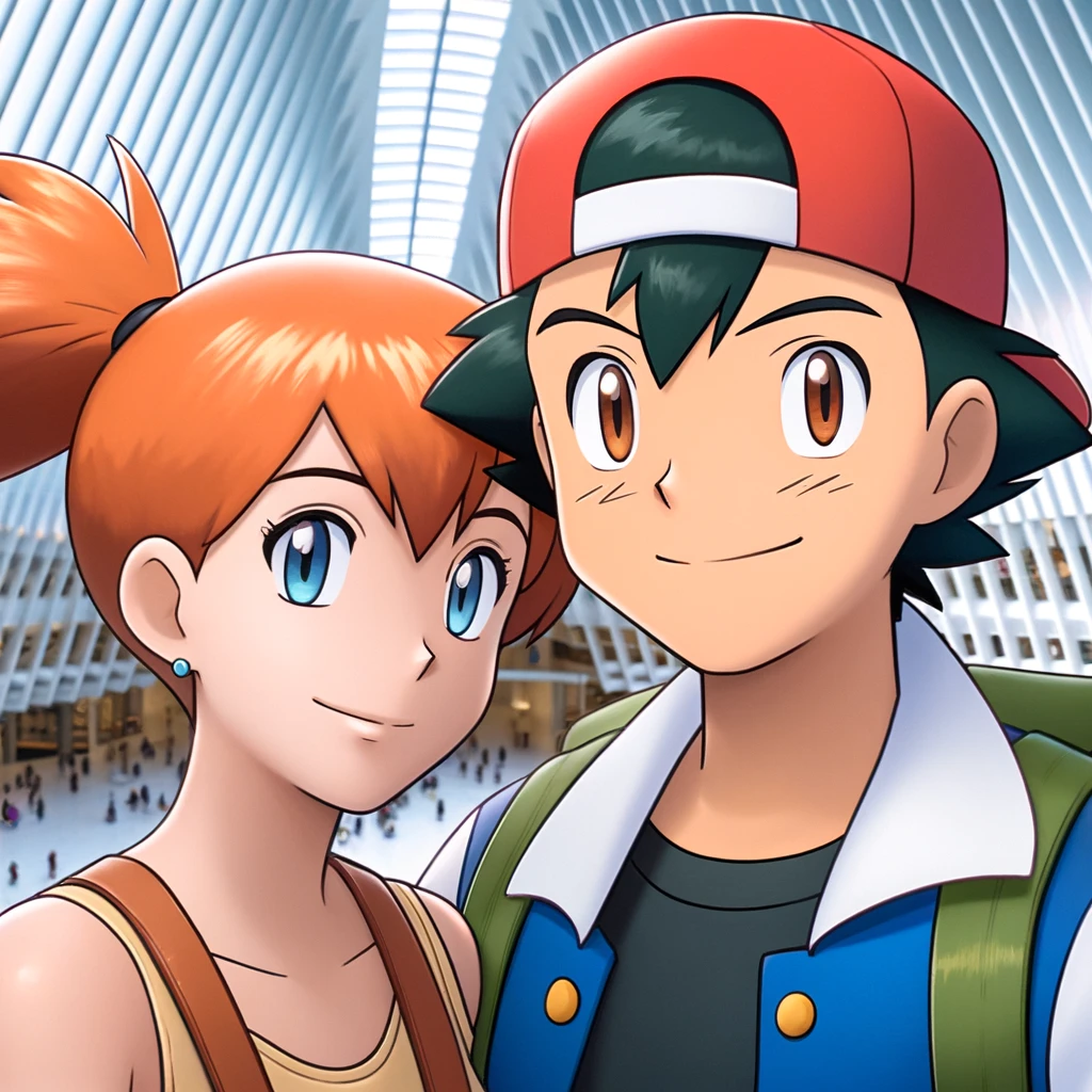 Ash and Misty Visiting The Oculus by Maruku24 on DeviantArt