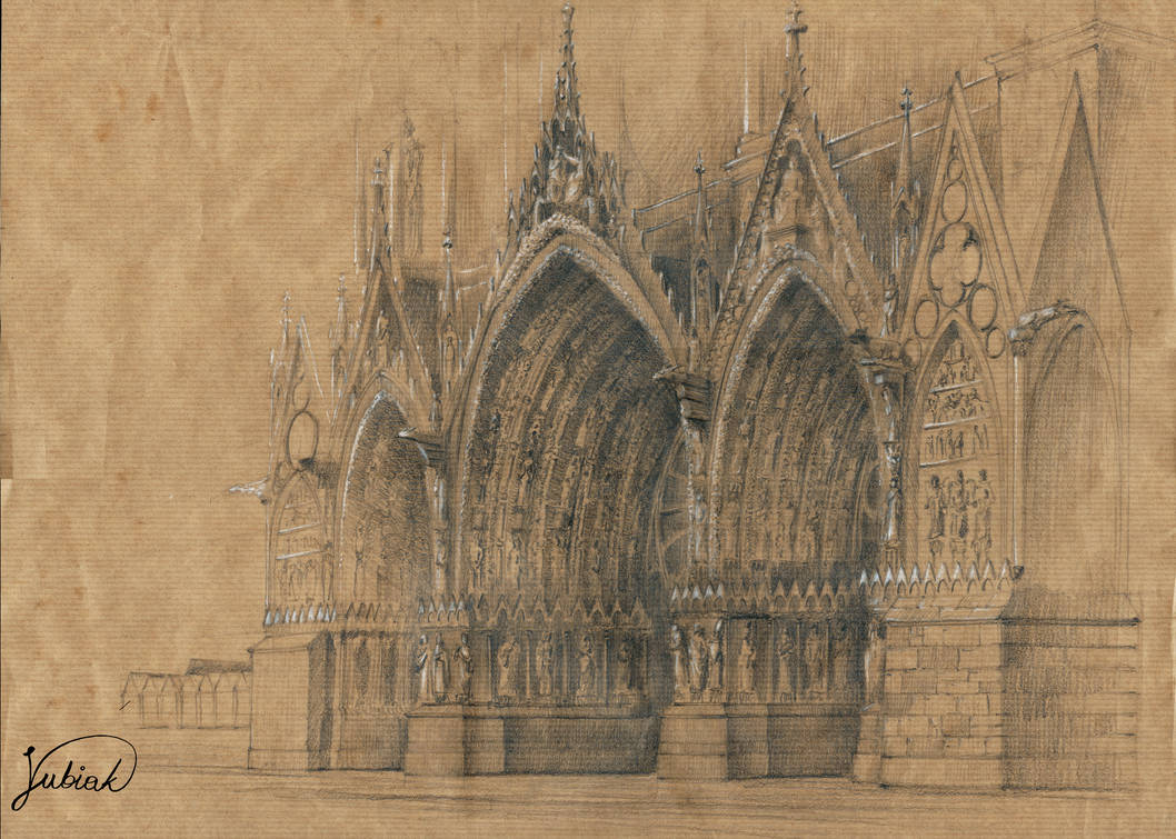 Reims Cathedral by Kubiakrysuje on DeviantArt