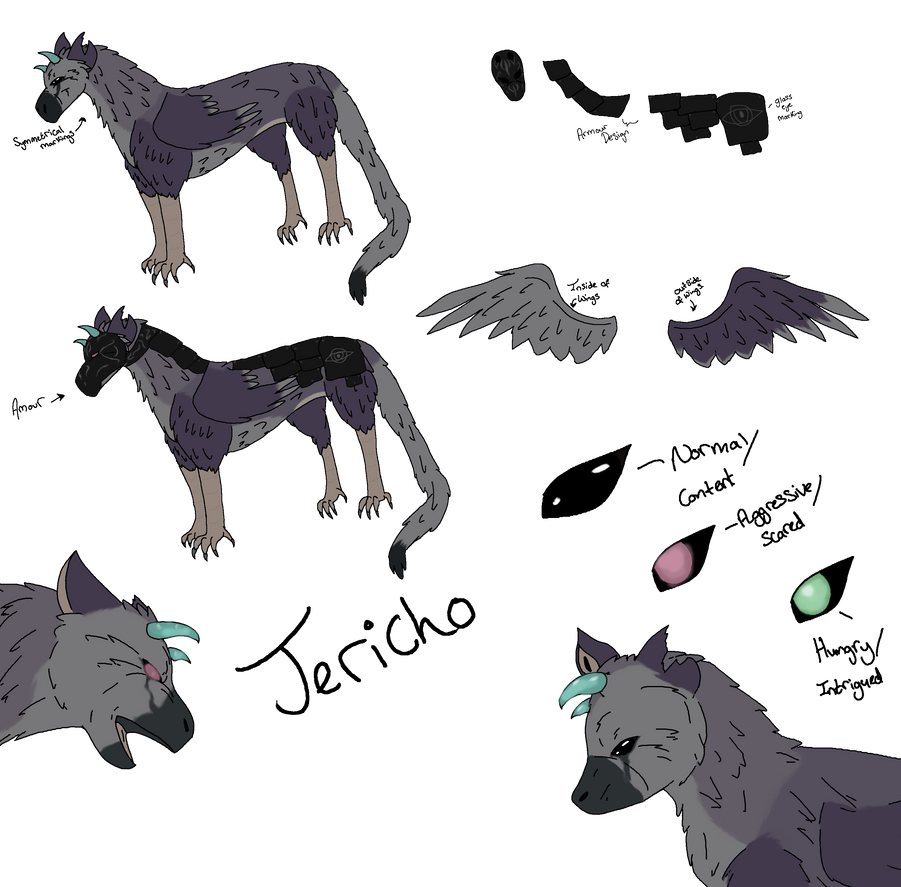 Jericho Reference Sheet by H202Cadfan on DeviantArt