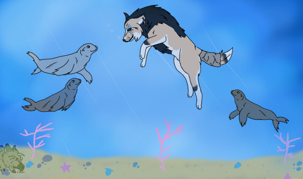 Diving - Sea dogs?? by H202Cadfan on DeviantArt