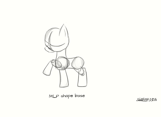 mlp shape base by Skittlz339 on DeviantArt