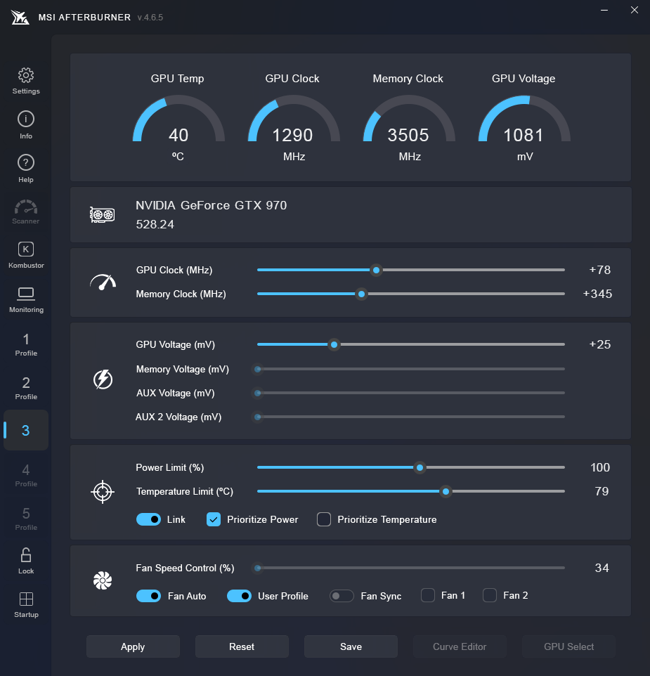 MSI Afterburner: Win 11 Dark Theme Skin V2 by N-E-P-O-S on DeviantArt