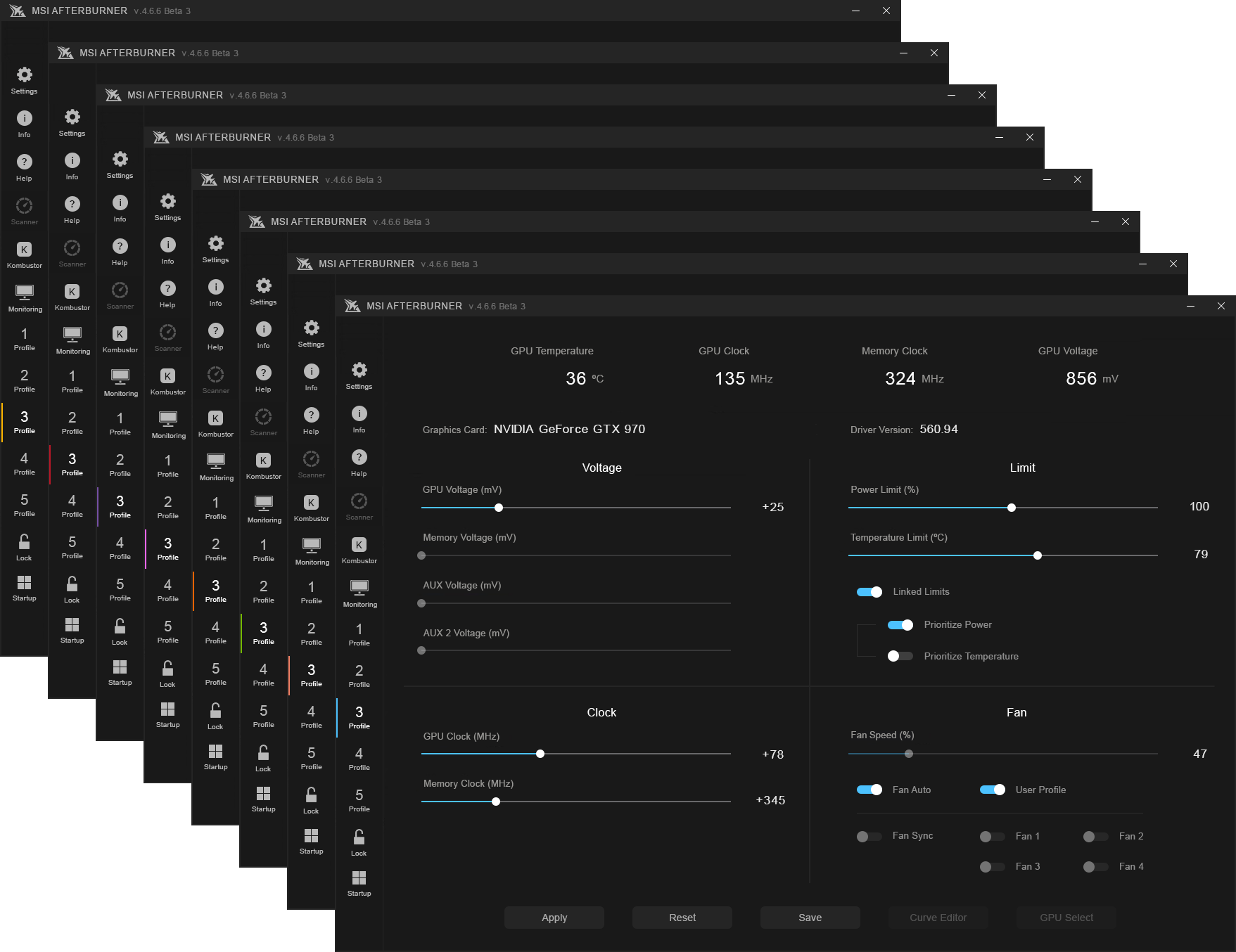 MSI Afterburner: Dark Theme Color Skin Pack V7 by N-E-P-O-S on DeviantArt