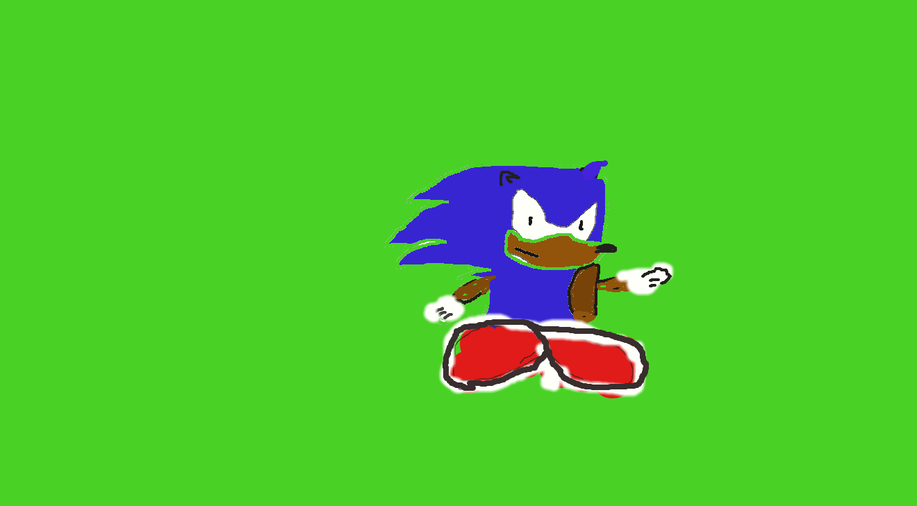 classic sonic running by DrBobdoodle on DeviantArt