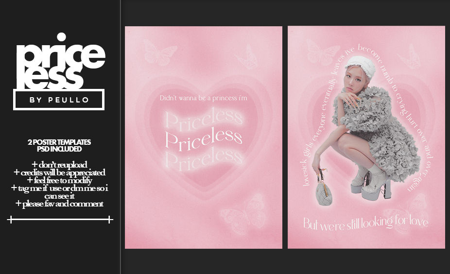 Priceless | Poster template 3 | by PEULLO by peullo on DeviantArt