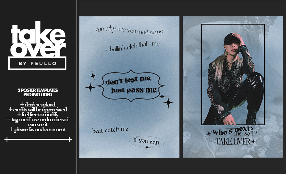 Take Over | Poster template 4 | by PEULLO by peullo on DeviantArt