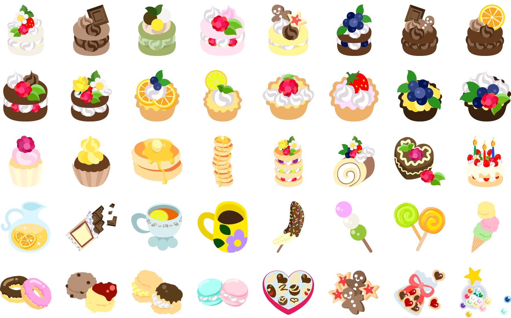 Sweets Icons (PNG format) by atelier-bw2 on DeviantArt