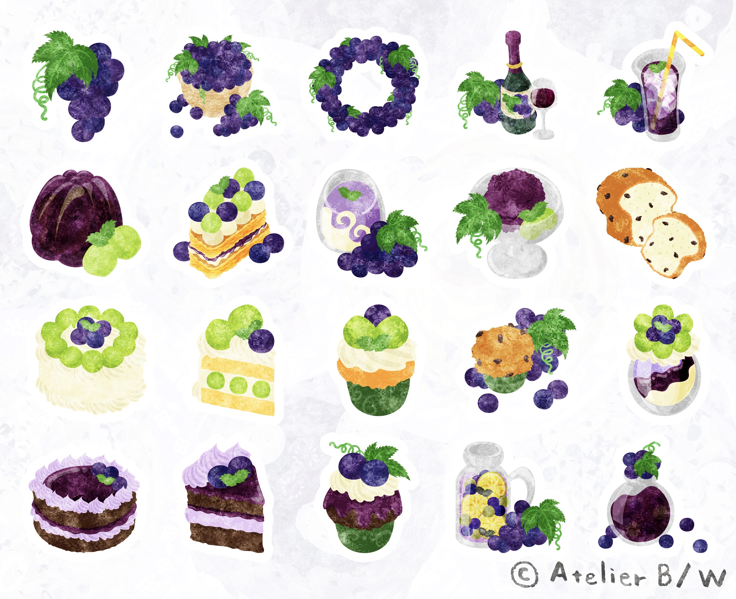 The Icons Grapes Sweets 1 by atelier-bw2 on DeviantArt