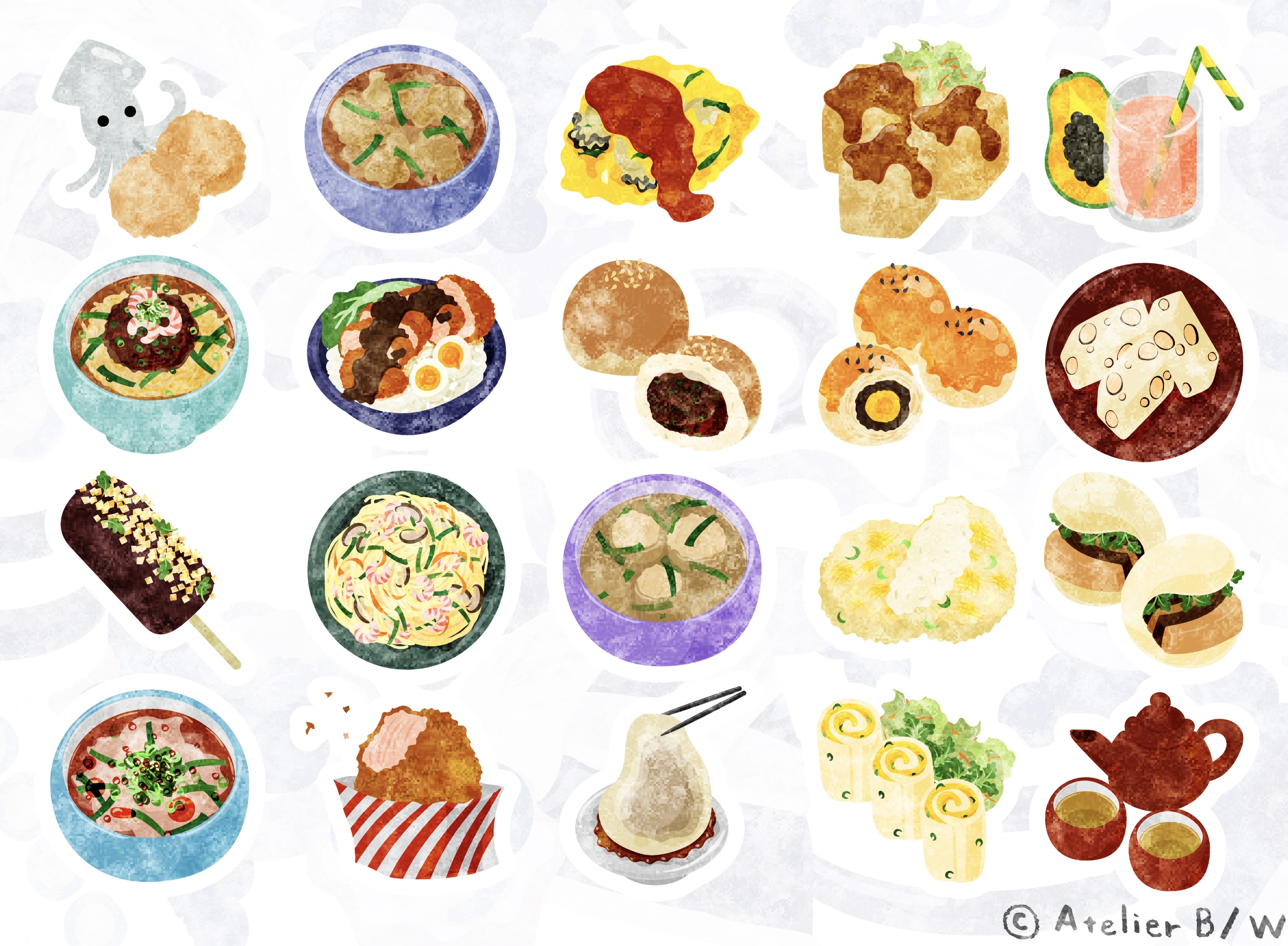 Delicious Taiwan Illustrations 2 by atelier-bw2 on DeviantArt