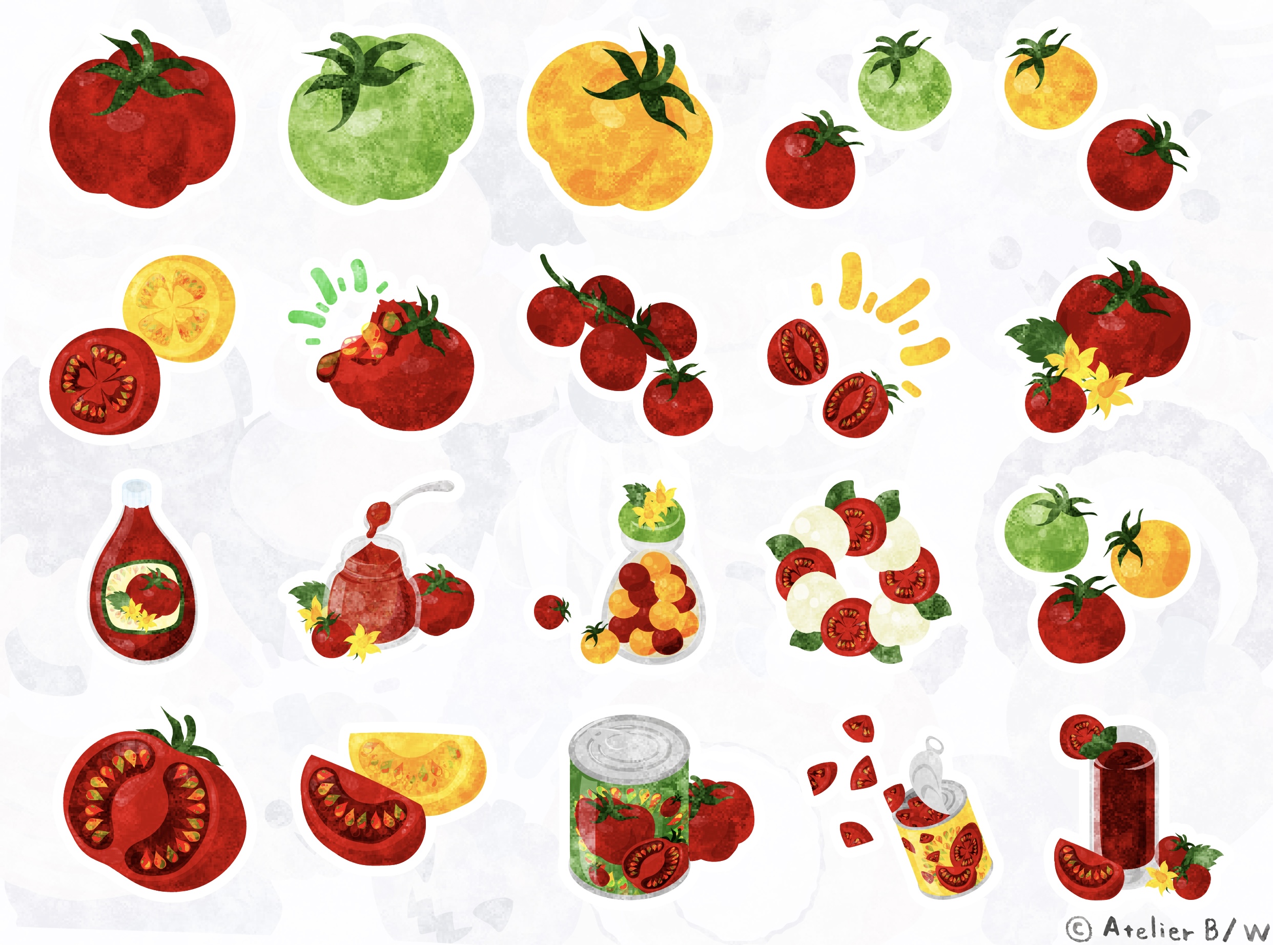 Various Tomatoes Icon 1 by atelier-bw2 on DeviantArt