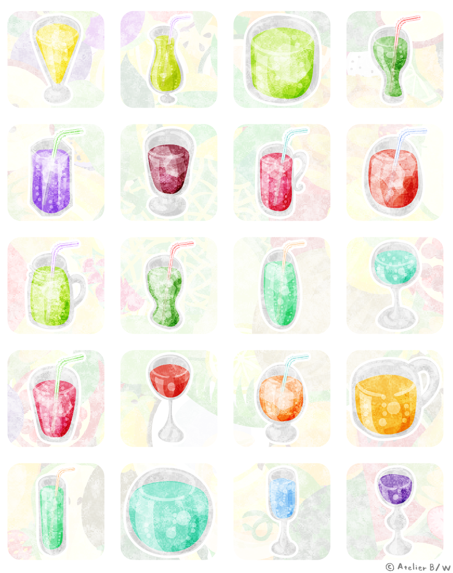 Fresh Juice Icon(PNG) vol.2 by atelier-bw2 on DeviantArt