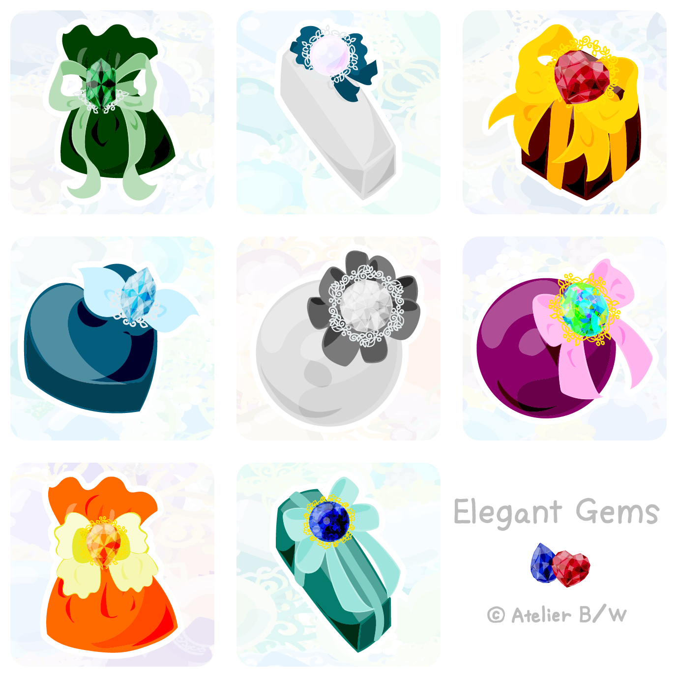 Elegant Gems(PNG) 3 by atelier-bw2 on DeviantArt