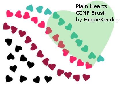 Plain Hearts GIMP Brush by HippieKender on DeviantArt