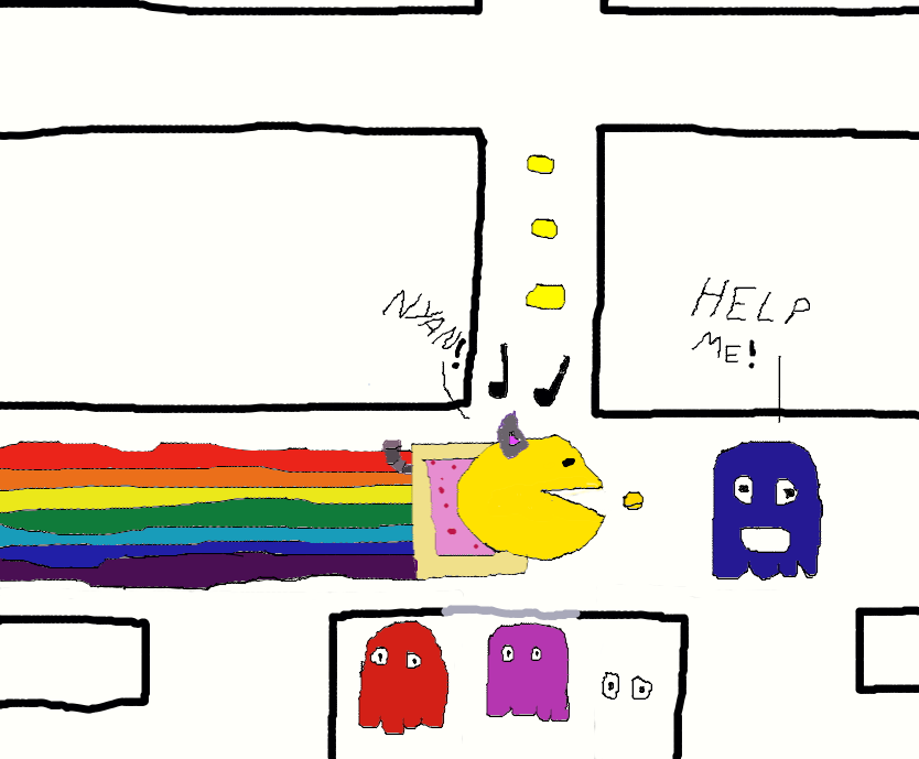 Pac-Cat by TheChuckler on DeviantArt