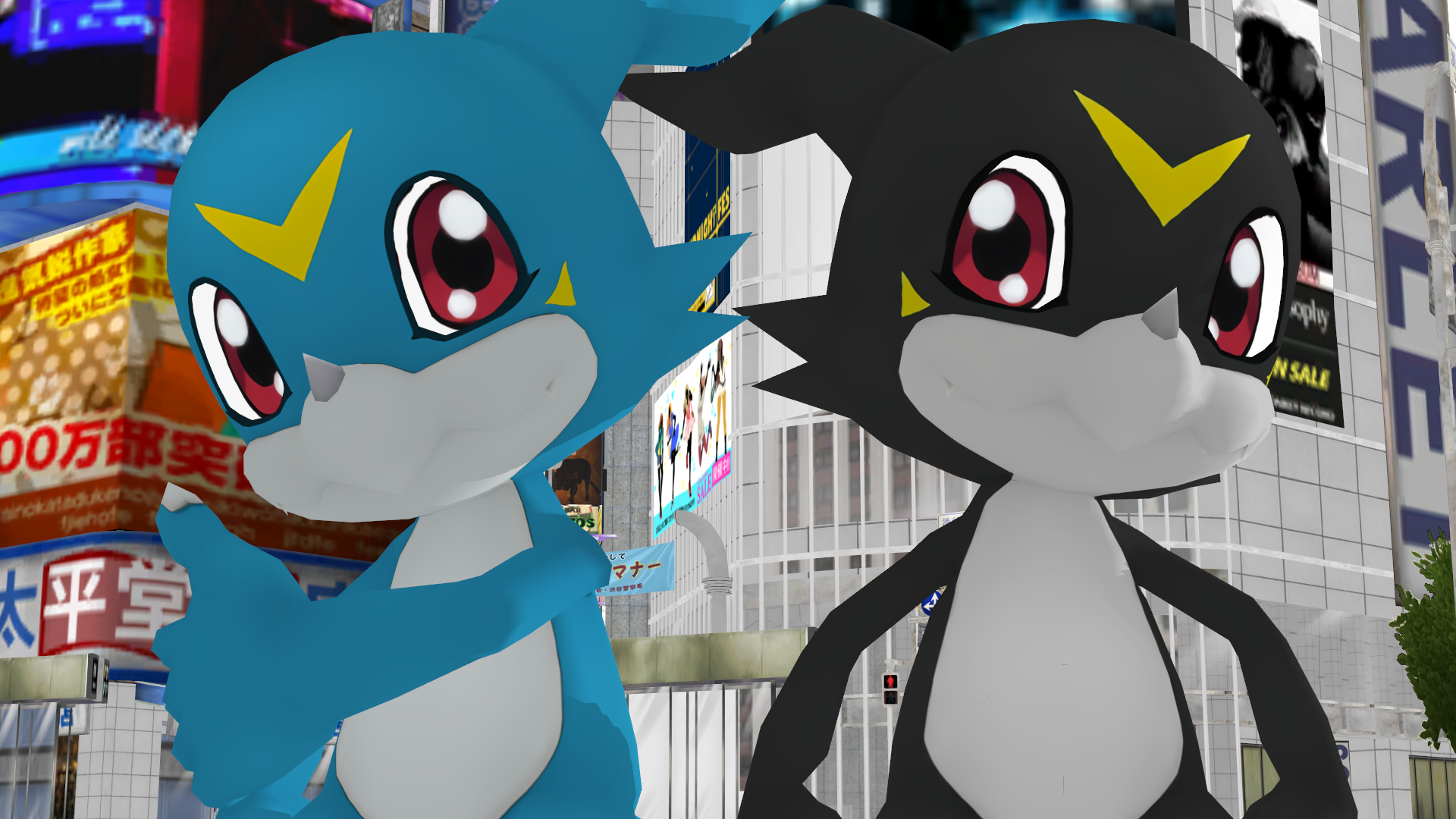 Veemon Cyber Sleuth HD (Eye Movement) by GuilTronPrime on DeviantArt