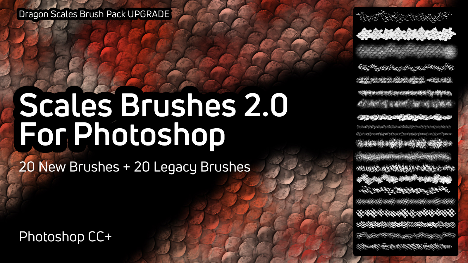 [Photoshop CC] Scales Brushes 2.0 by zummerfish on DeviantArt