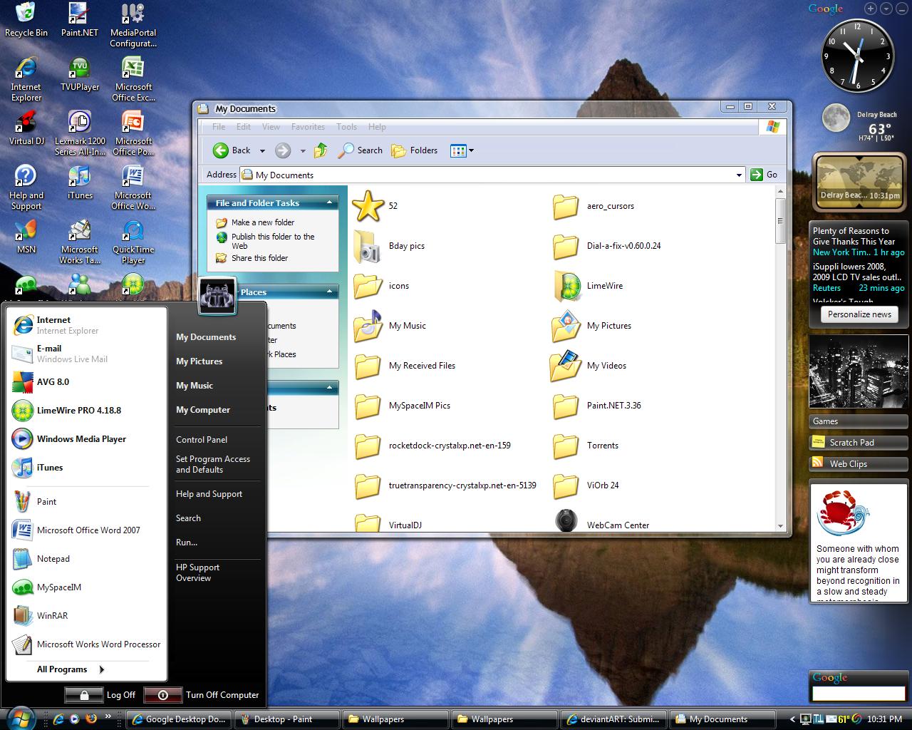 Windows XP Vista Theme by s0sa7 on DeviantArt